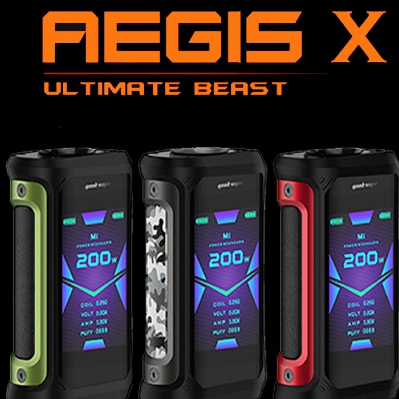 Box Aegis X - Geek Vape Pas Cher | Comparatif des Prix - Evapoteur